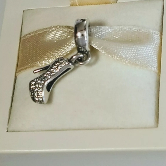 Pandora | Jewelry | Pandora Sparkling Stiletto Dangle Charm | Poshmark